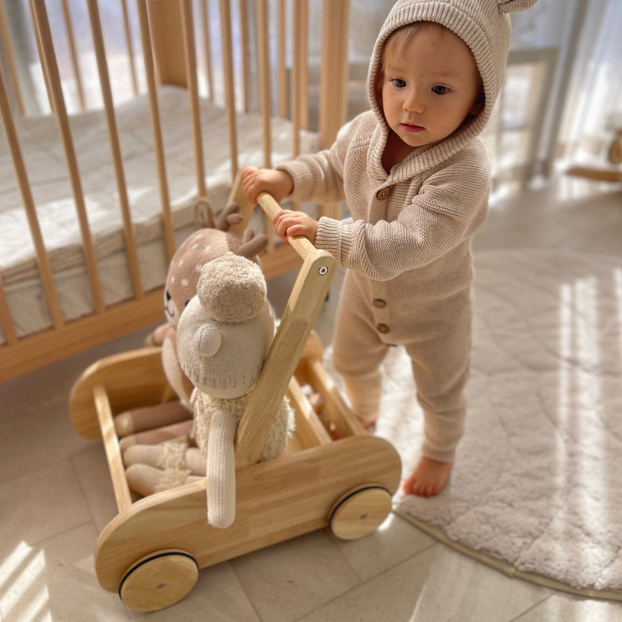 RHEA Wooden Baby Walker | Adjustable & Safe | myduckling